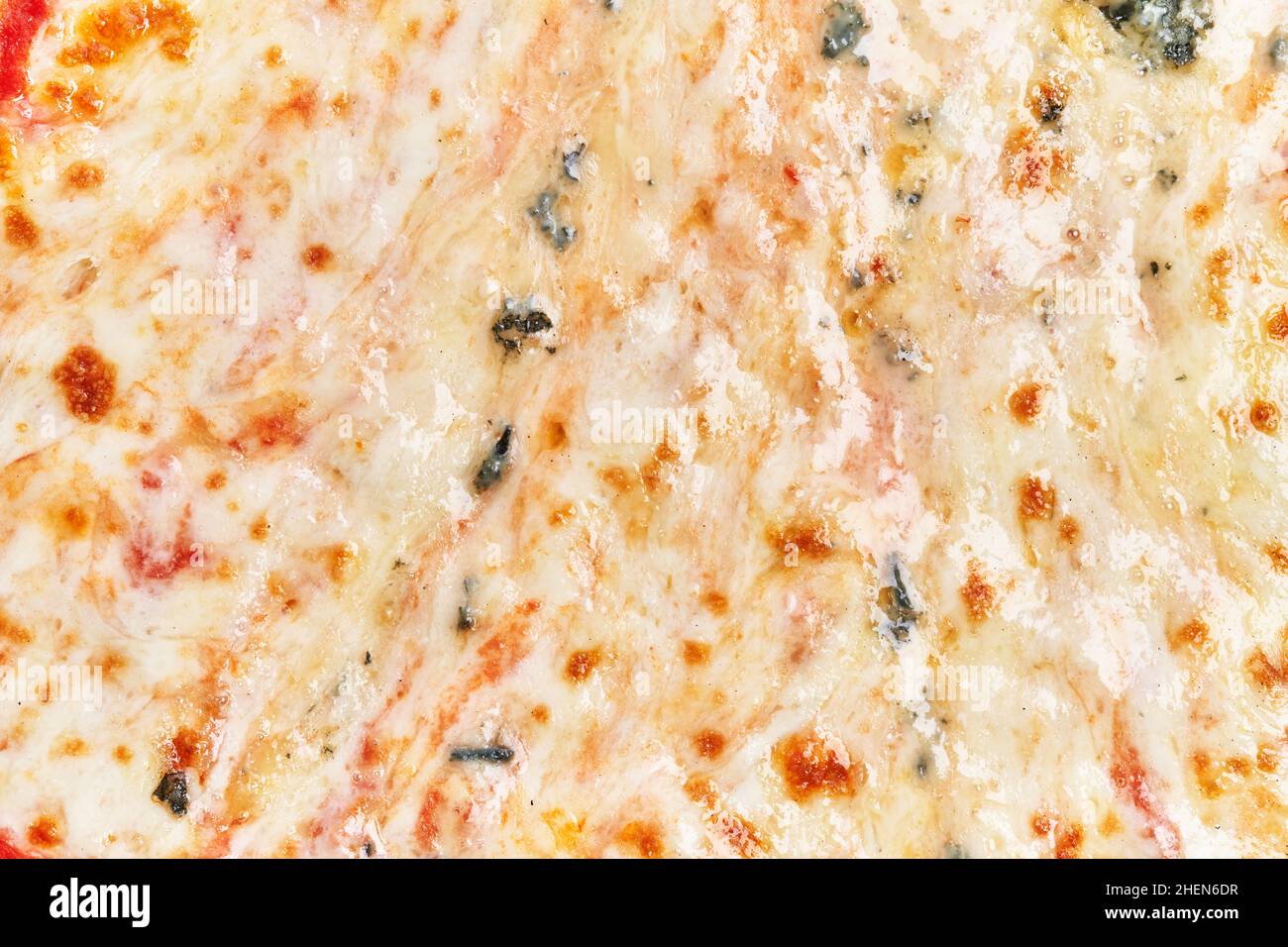 Single four cheese italian pizza texture Stock Photo - Alamy
