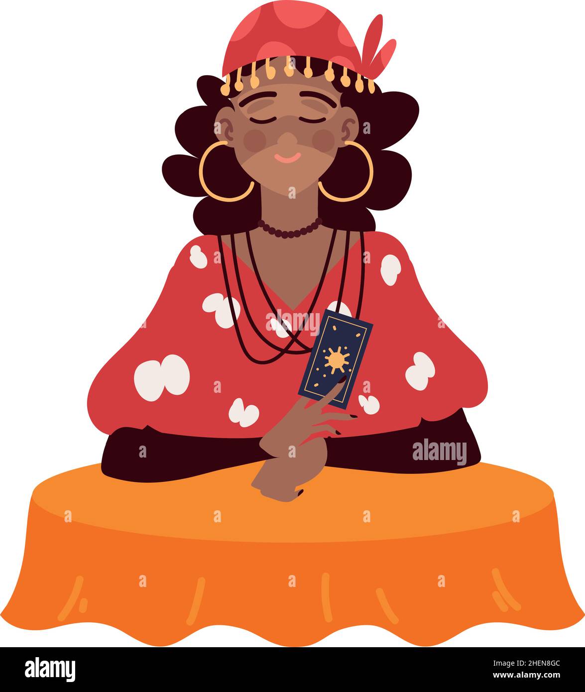 gypsy oracle character Stock Vector Image & Art - Alamy