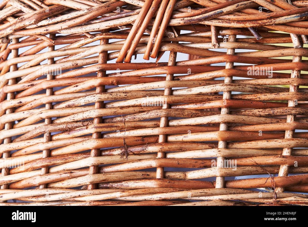 Wicker rattan closeup texture background Stock Photo - Alamy