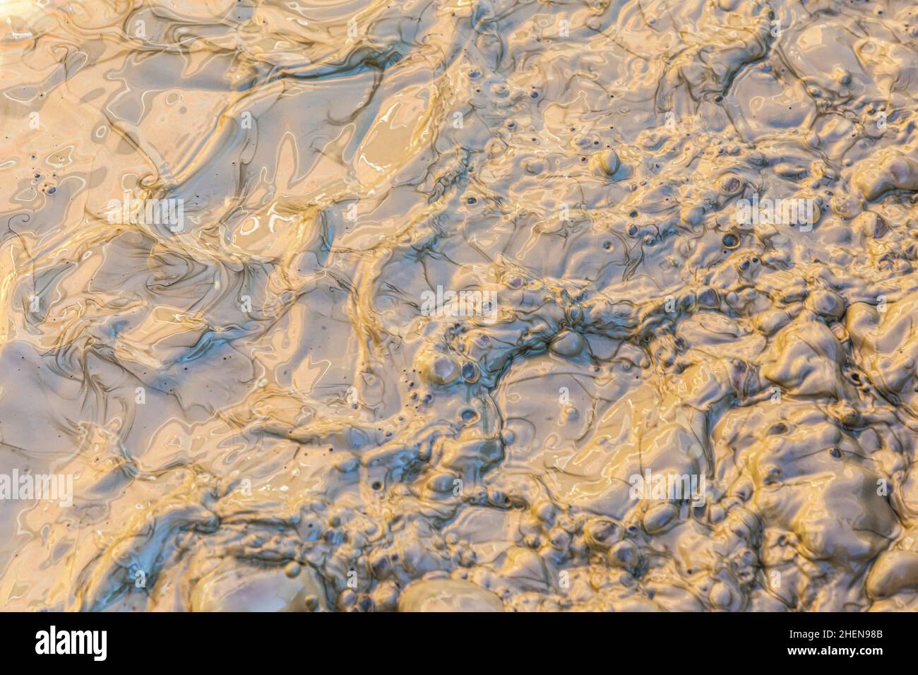 wet clay background in detail as nature background like hot springs ...