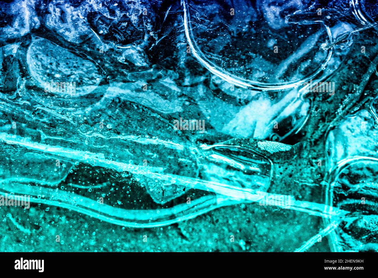 Macro semi-abstract Frozen water patterns, natural environmental ...