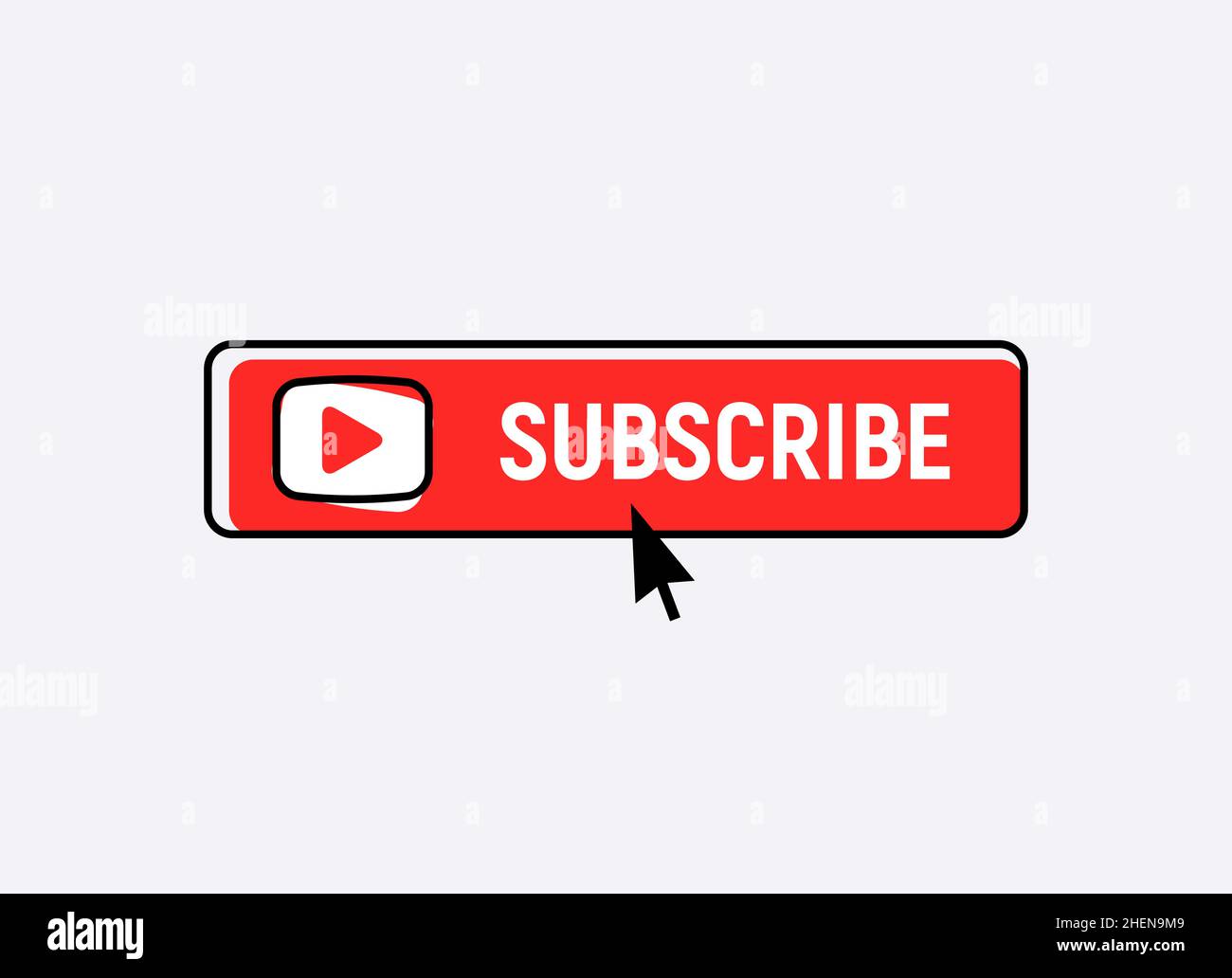 Subscription element logo. Subscribe now button, channel register today ...