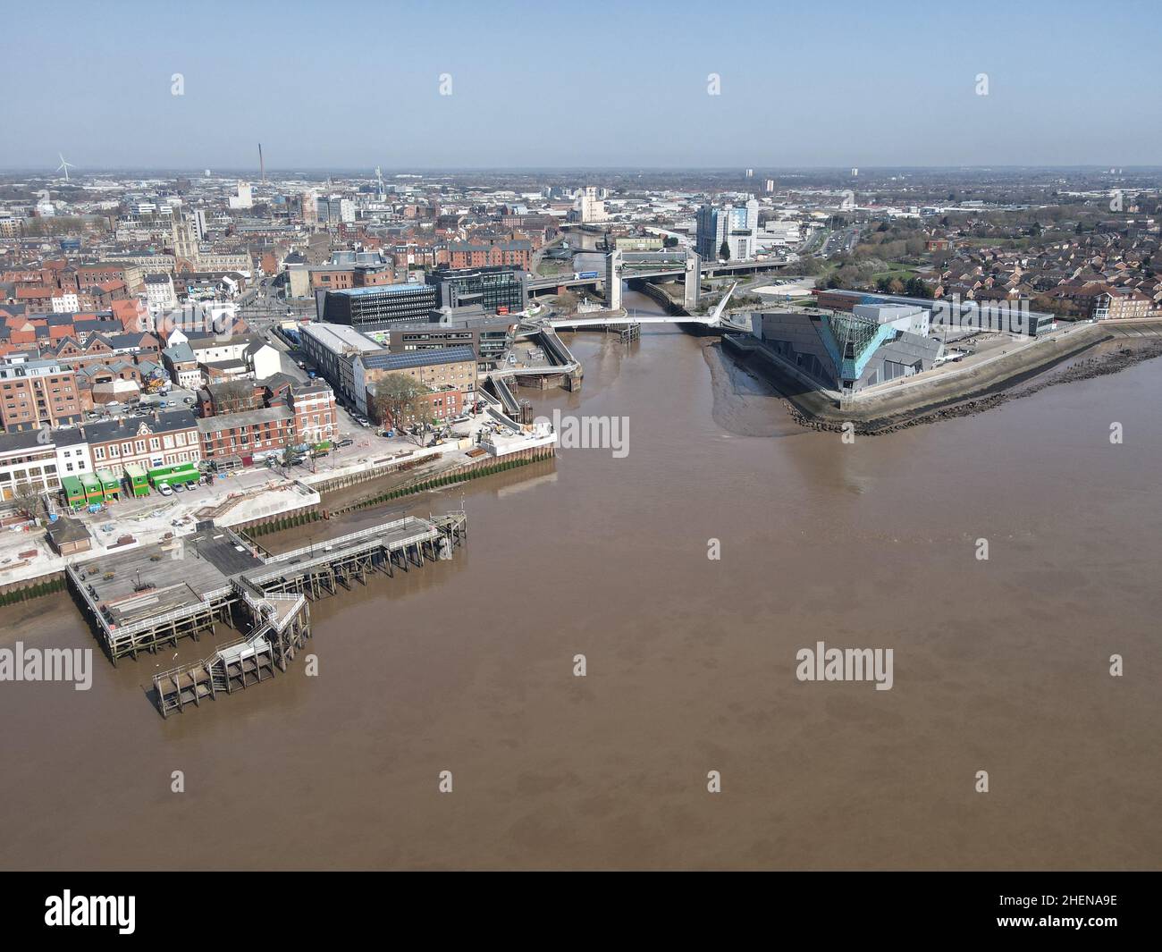 Aerial view of Kingston upon Hull Stock Photo - Alamy