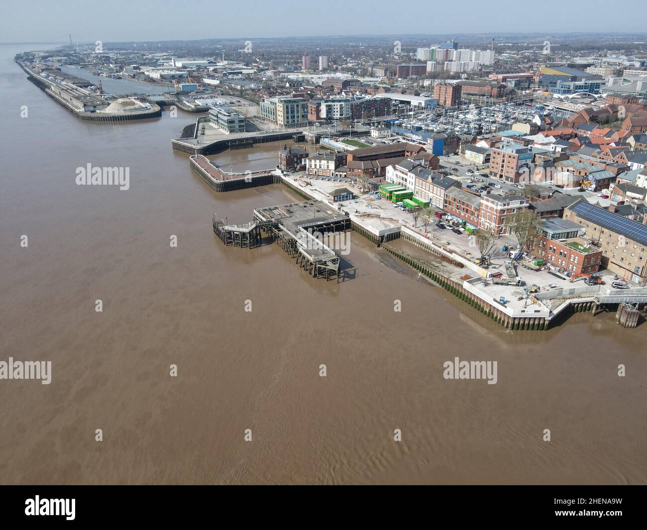 Aerial view of Kingston upon Hull Stock Photo - Alamy