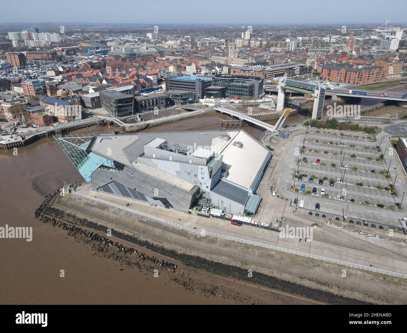 Aerial view of Kingston upon Hull Stock Photo - Alamy