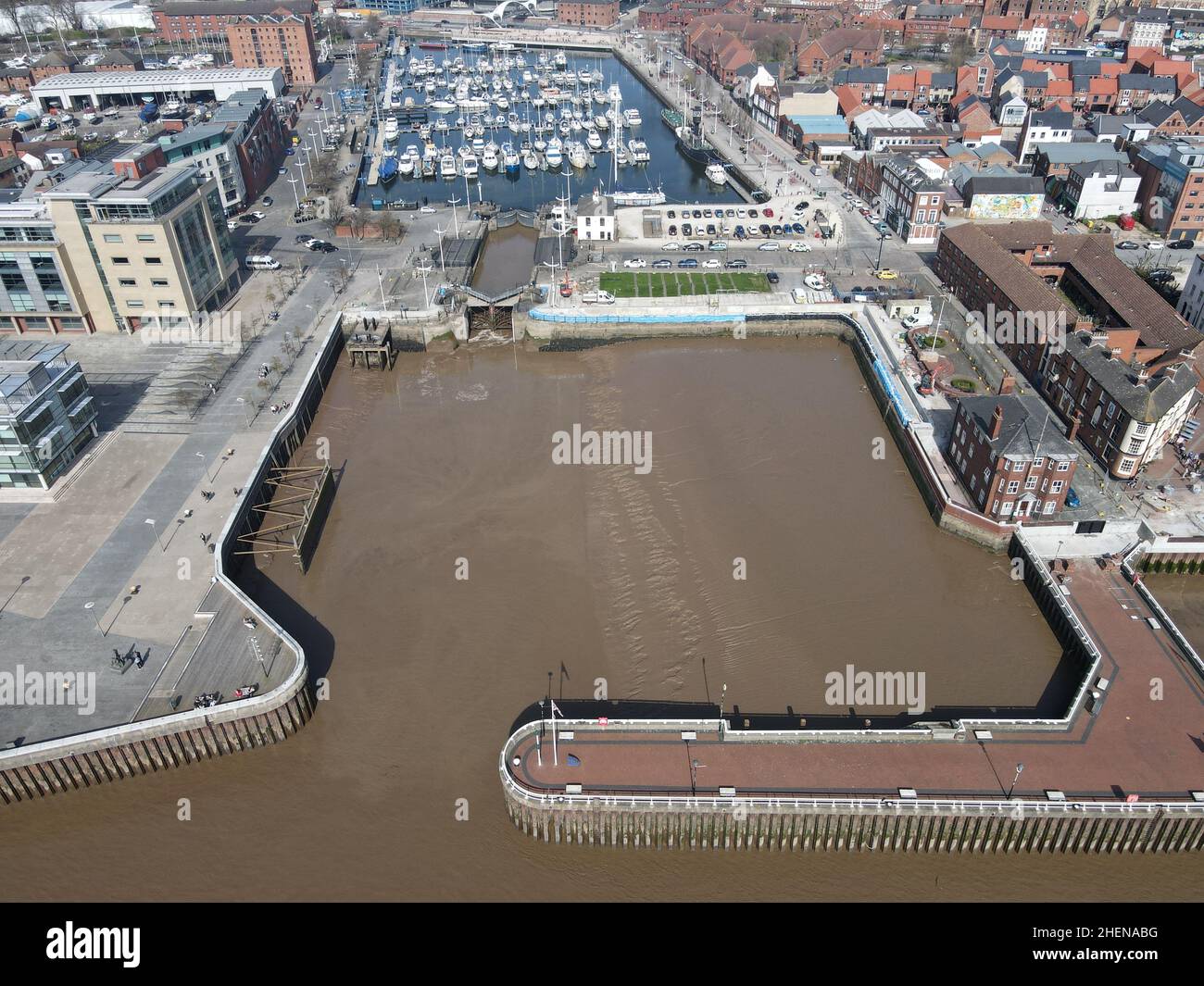 Aerial view of Kingston upon Hull Stock Photo - Alamy