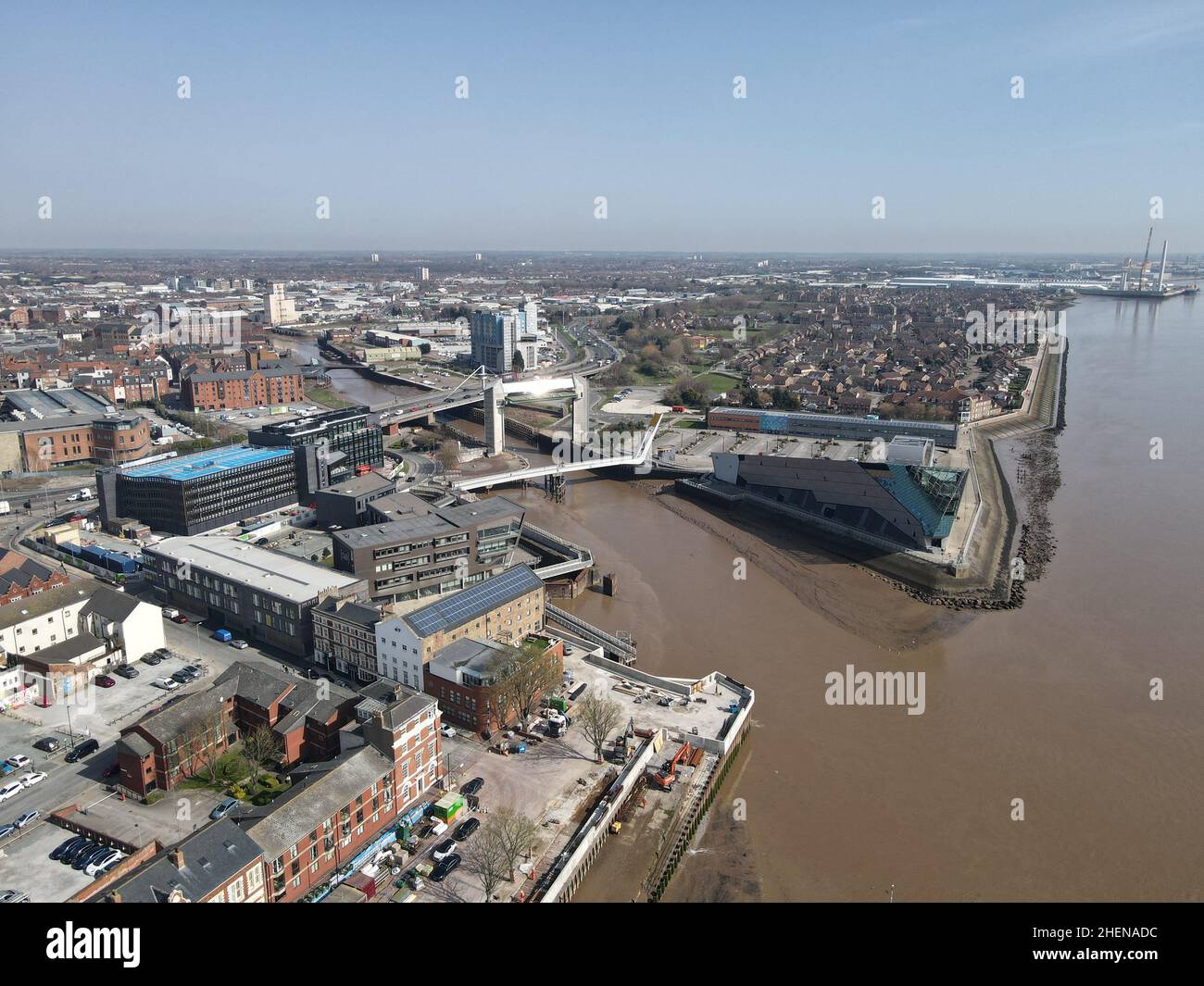 Aerial view hull city centre hi-res stock photography and images - Alamy