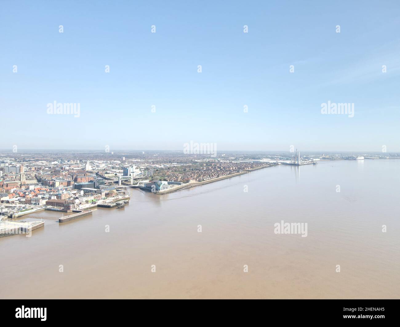 Aerial view of Kingston upon Hull Stock Photo - Alamy