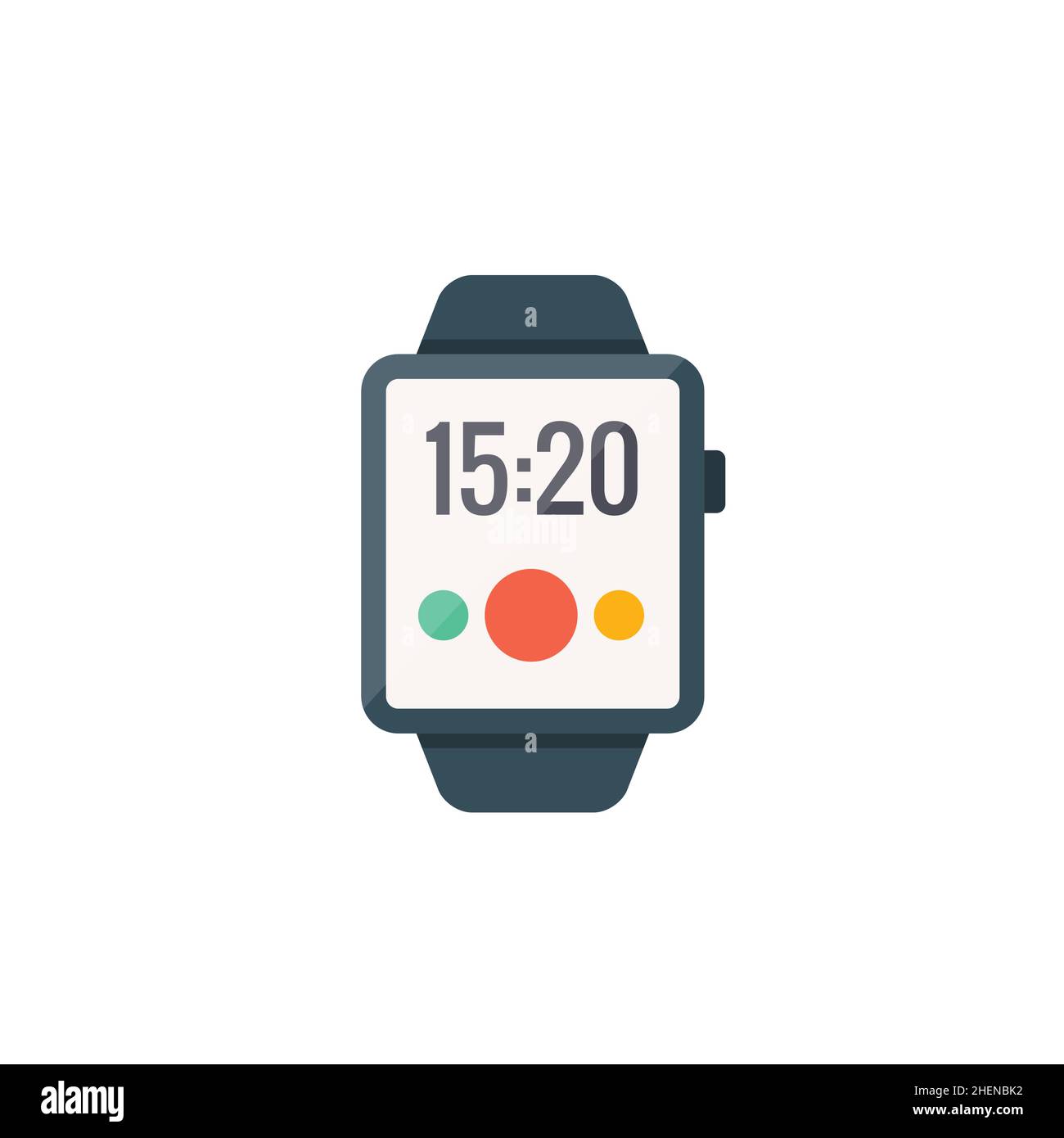 Smartwatch electronic pictogram icon. Smart watch background wearable ...