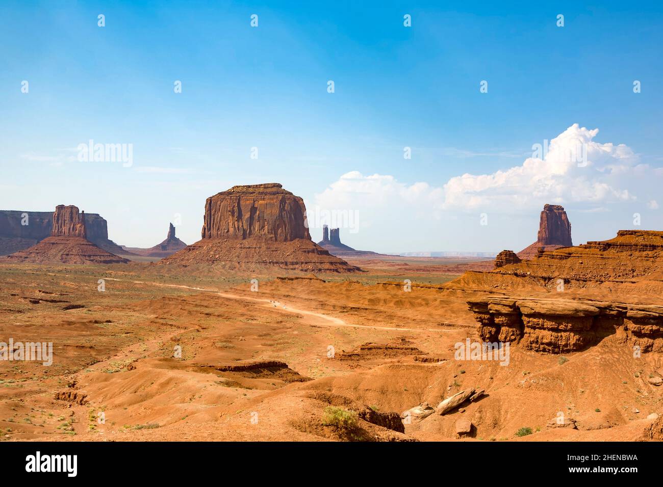scenic butte landscape in Monument Valley, USA Stock Photo - Alamy