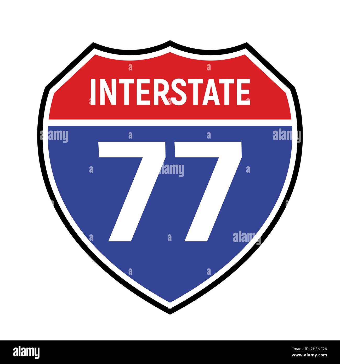 Road 77 Cut Out Stock Images & Pictures - Alamy