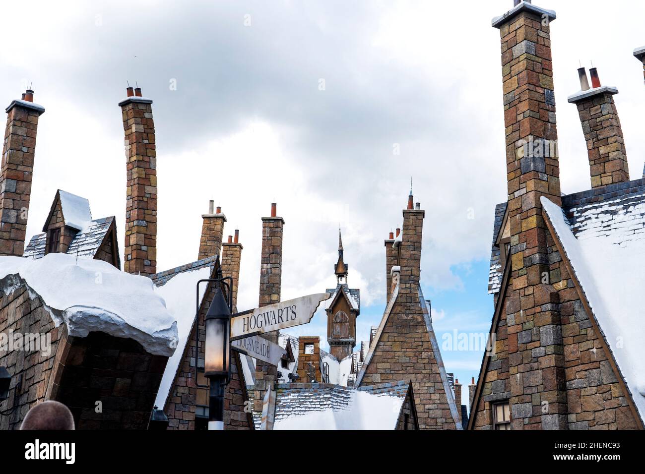 Orlando, USA – July 17, 2021: The Hogsmeade at The Wizarding World Of ...