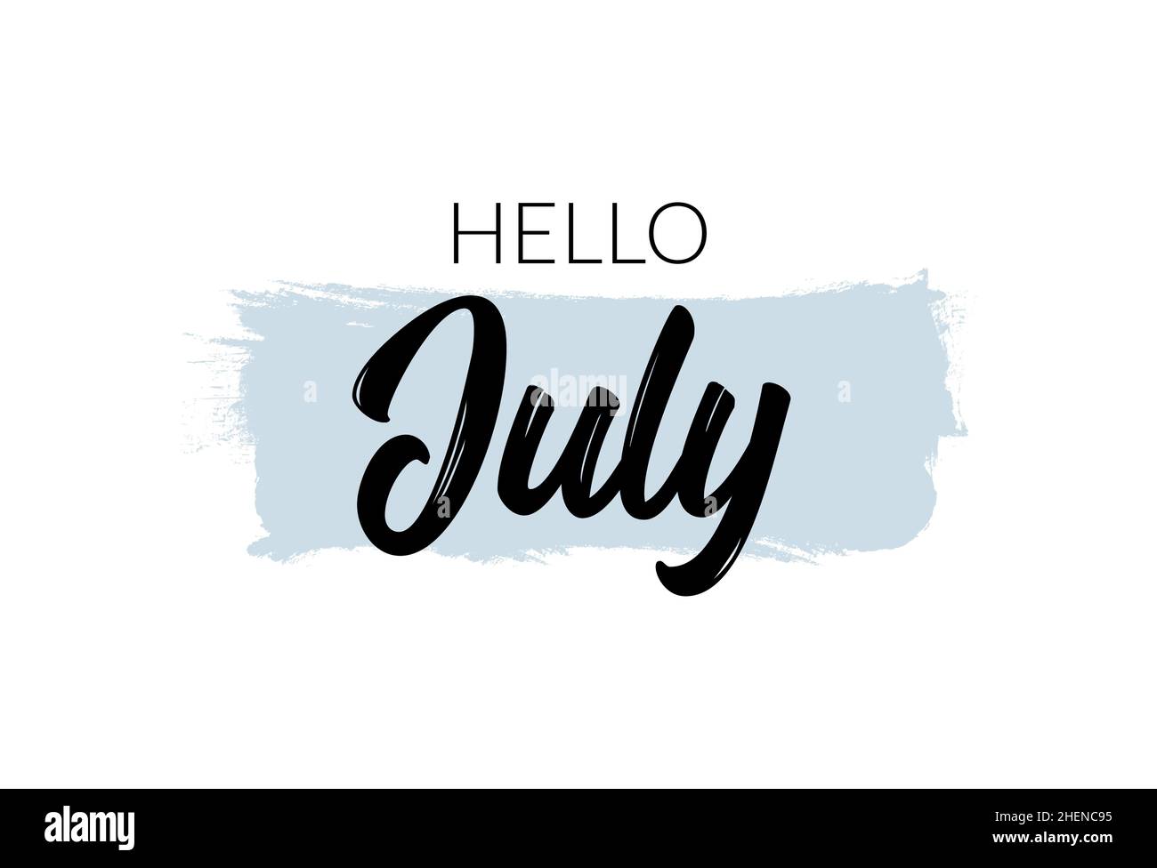 Hello july Cut Out Stock Images & Pictures - Alamy