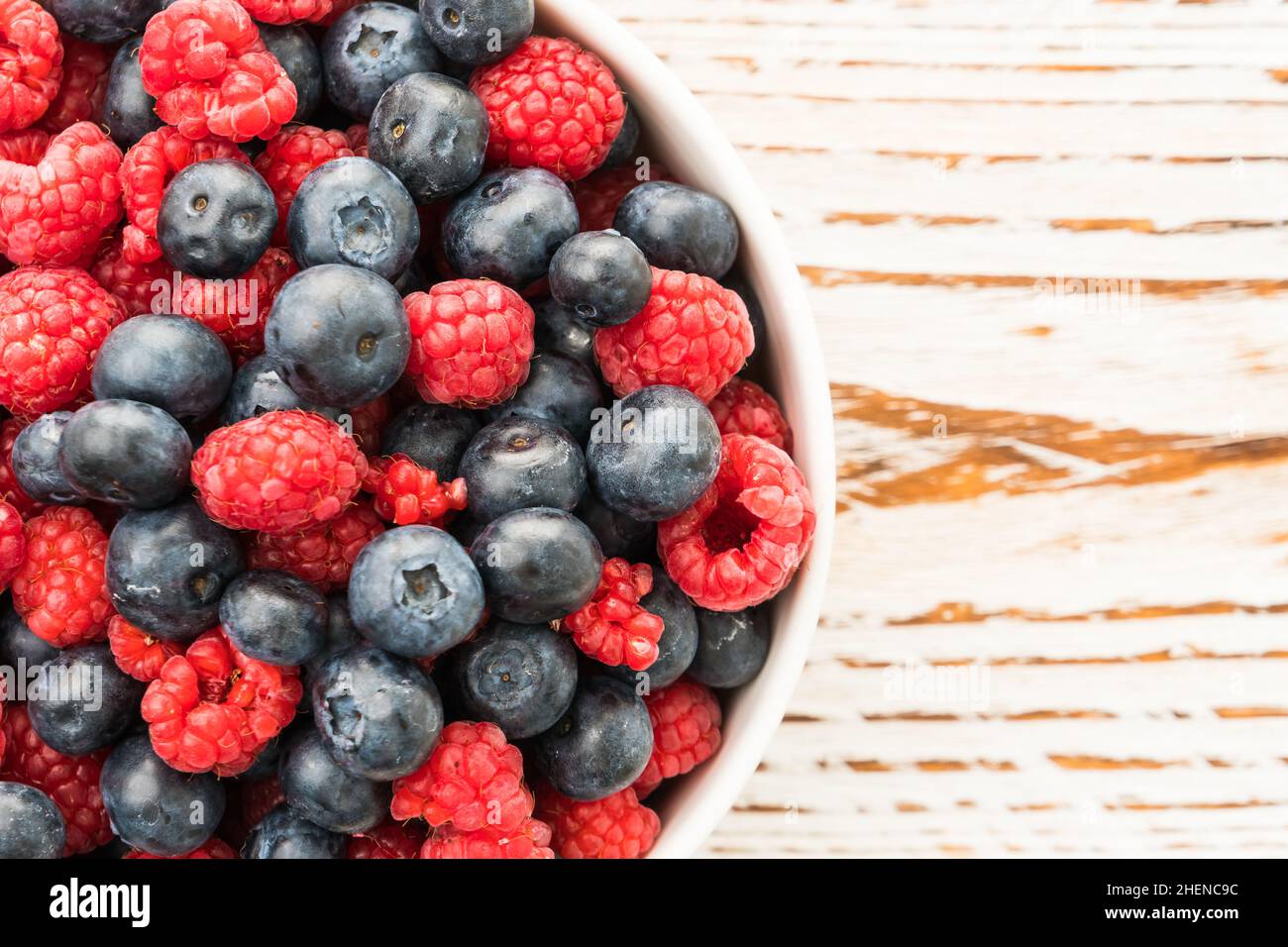 Blueberry and Rasberry fruit Stock Photo - Alamy