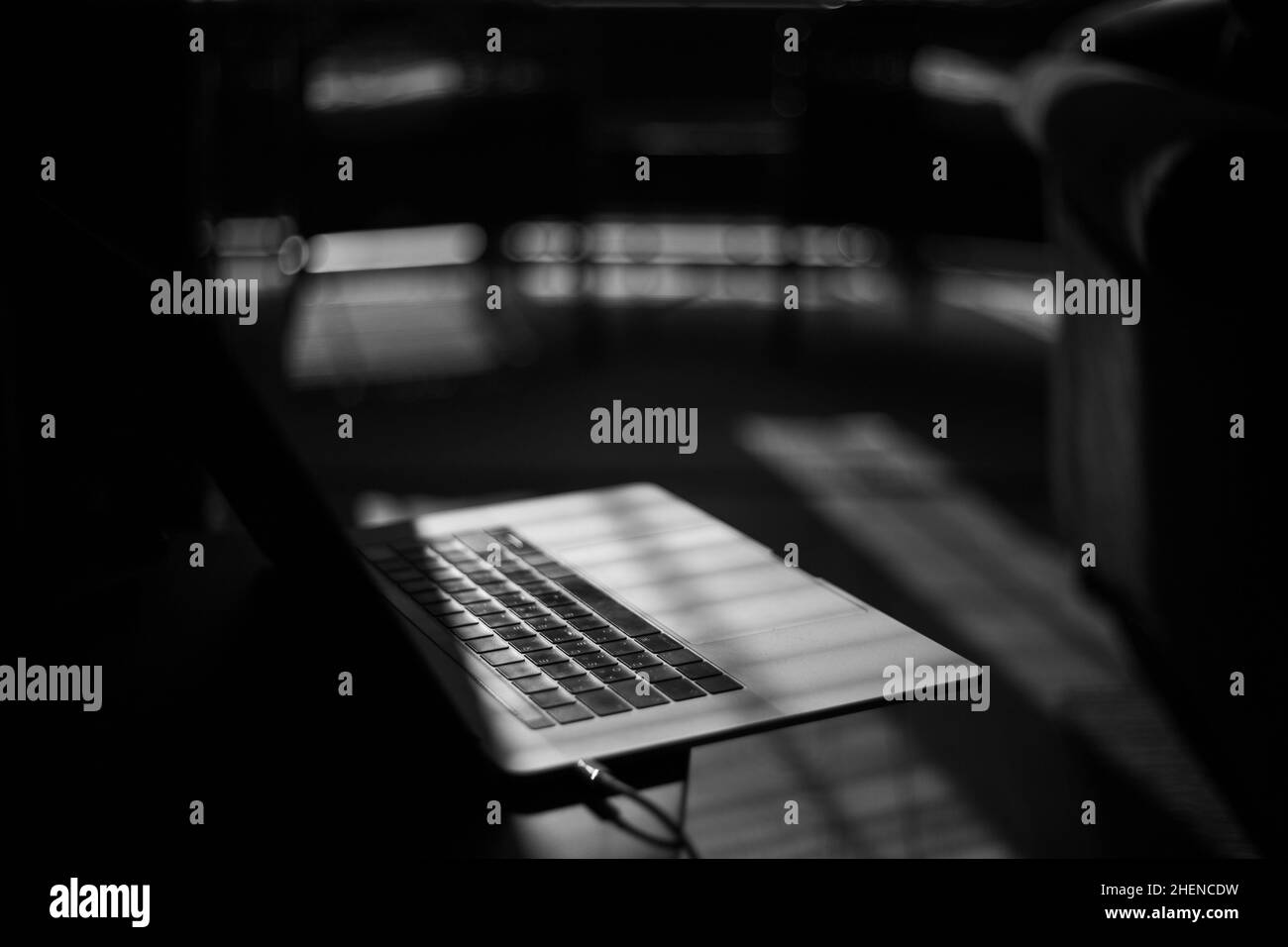 Cozy table sofa in Black and White Stock Photos & Images - Alamy