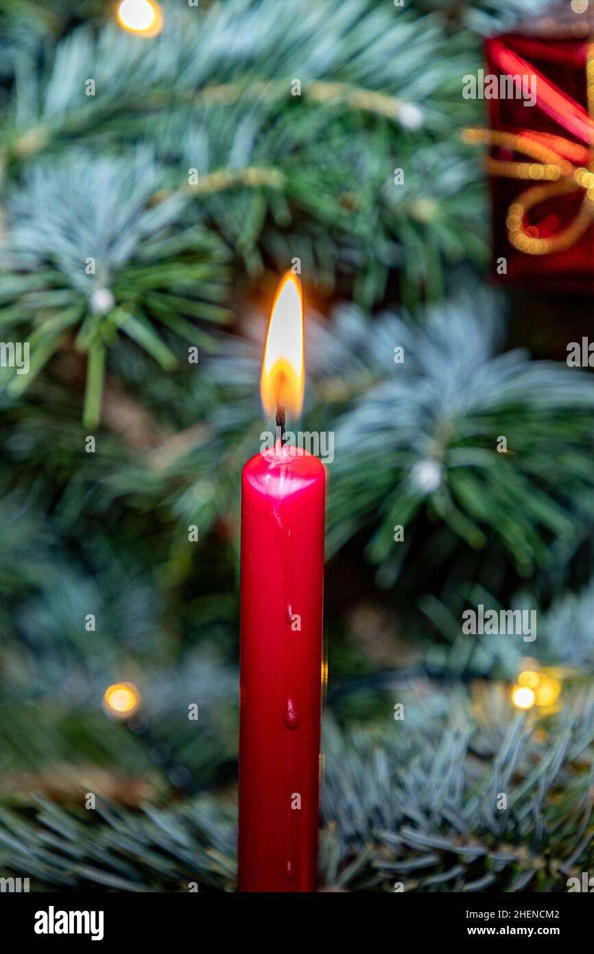 German christmas tree candles hi-res stock photography and images - Alamy