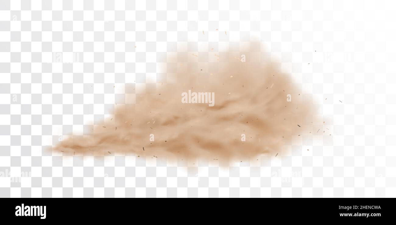 Road dust cloud desert. Sand smoke car vector ground dirt cloud wheel ...