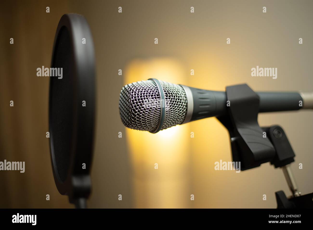 Professional recording with phone hi-res stock photography and images ...