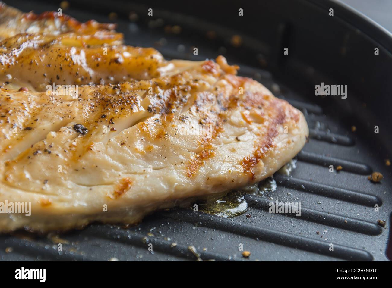 cooking fish Steak Stock Photo - Alamy