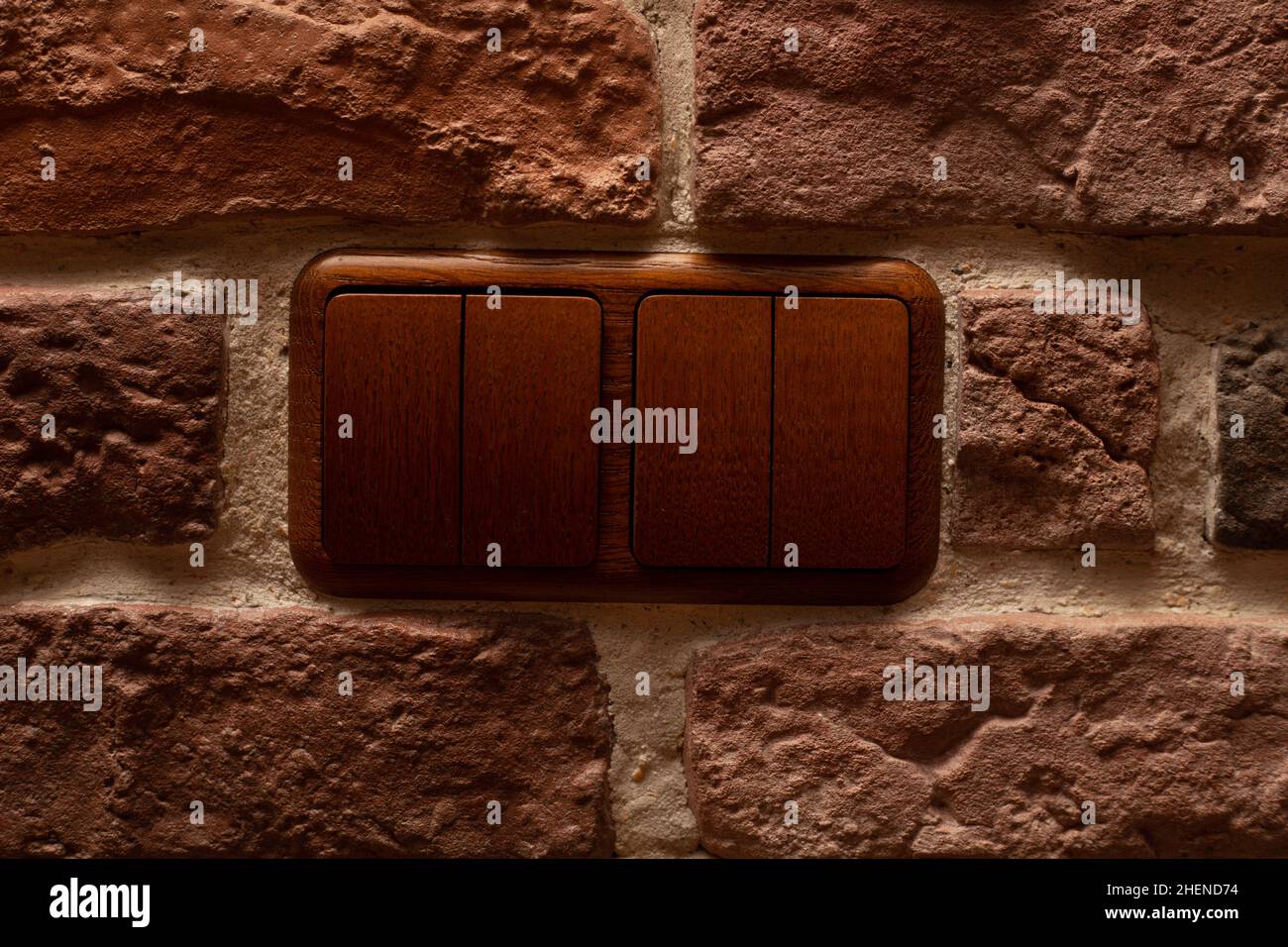 Switch for light on the wall inside the house Stock Photo - Alamy