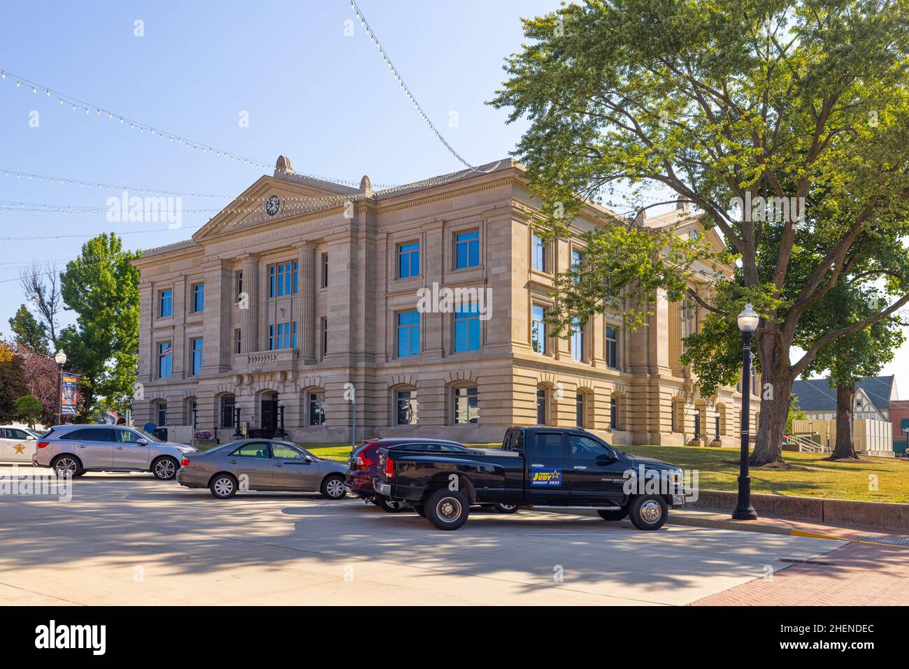 Danville, Indiana, USA - August 24, 2021: The Hendricks County ...