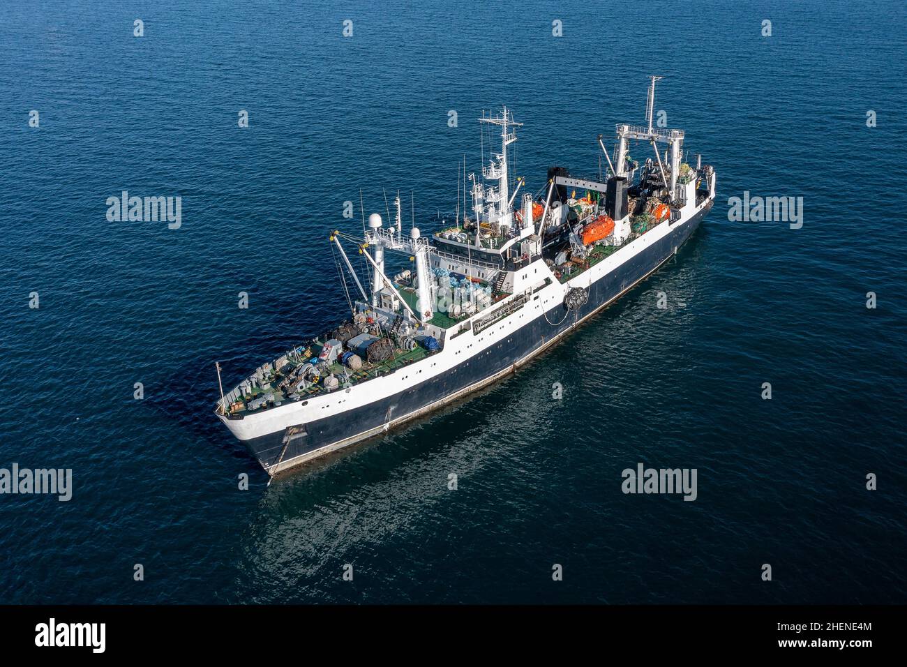 Fishing trawler at sea hi-res stock photography and images - Alamy