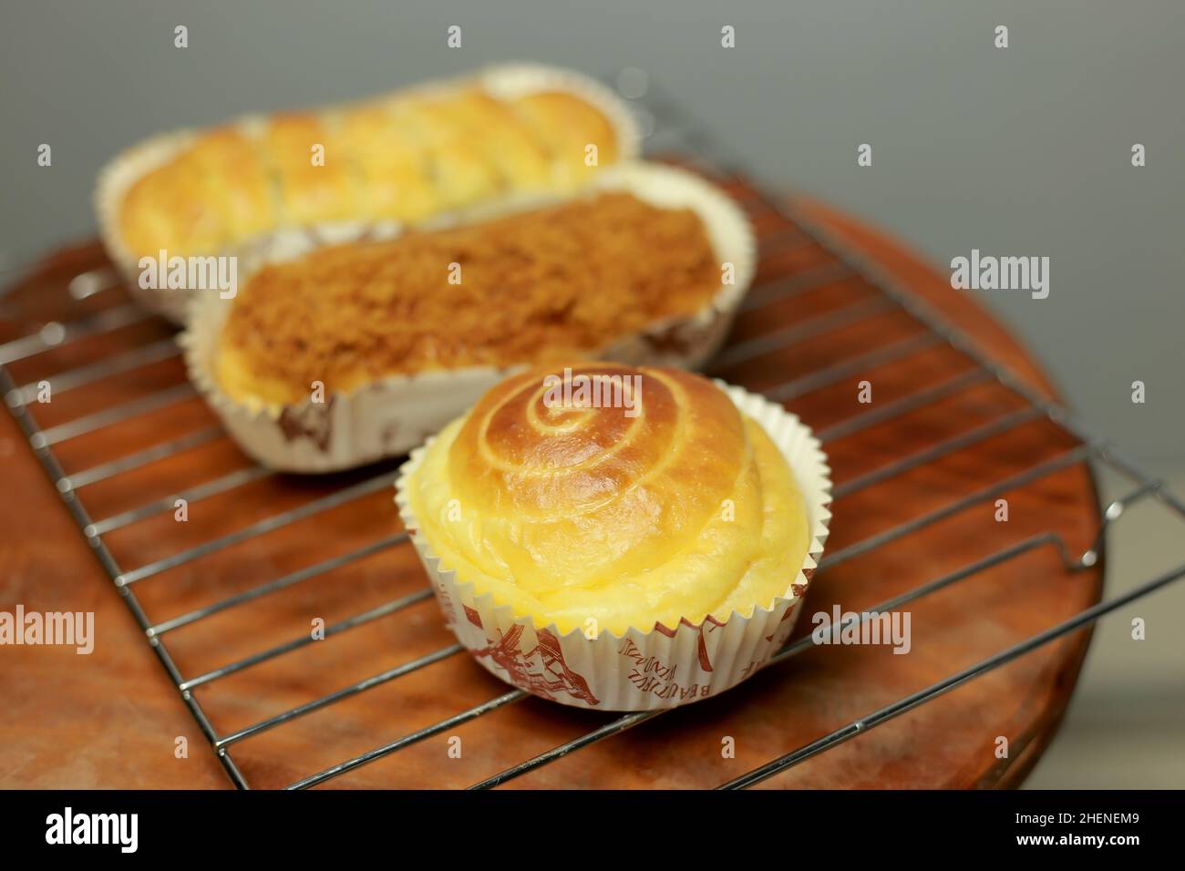 Homemade, culinary business. Sweet Bread Variants on the table ...