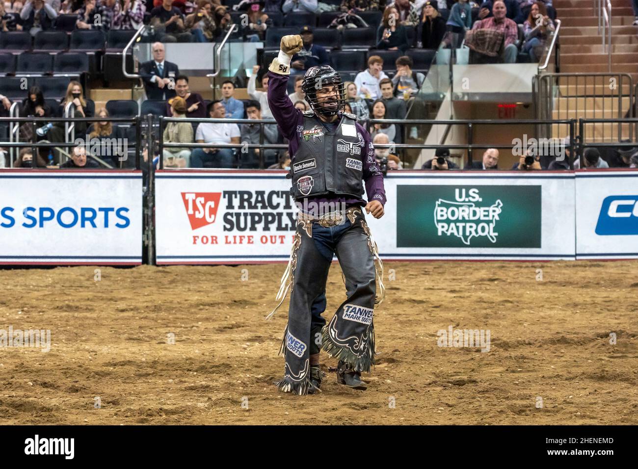NEW YORK, NY - JANUARY 08: Alex Cardozo rides Vertigo Spy during the ...