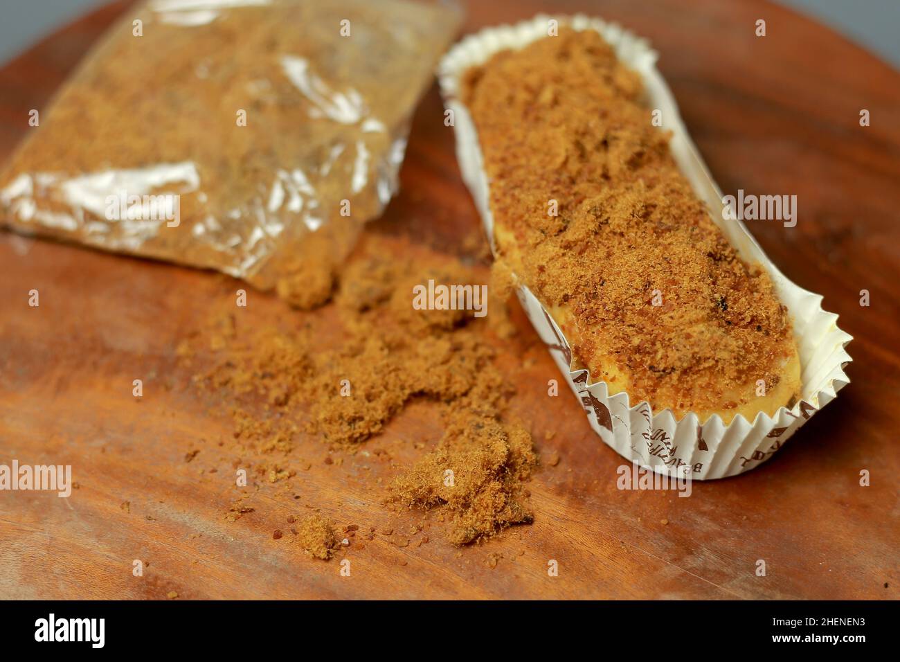 Homemade, culinary business. Bread shredded meat or Sweet Bread on the ...