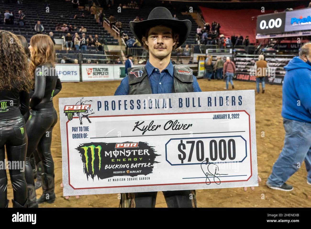 NEW YORK, NY - JANUARY 08: Kyler Oliver poses for a photo after winning ...