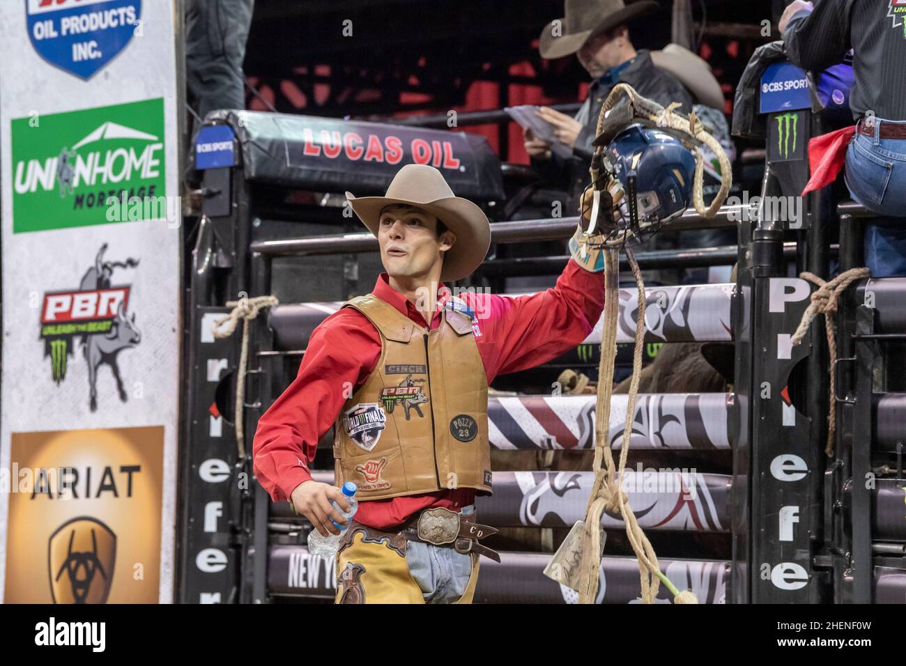 NEW YORK, NY - JANUARY 08: Chase Dougherty rides Patillo Ridge during ...