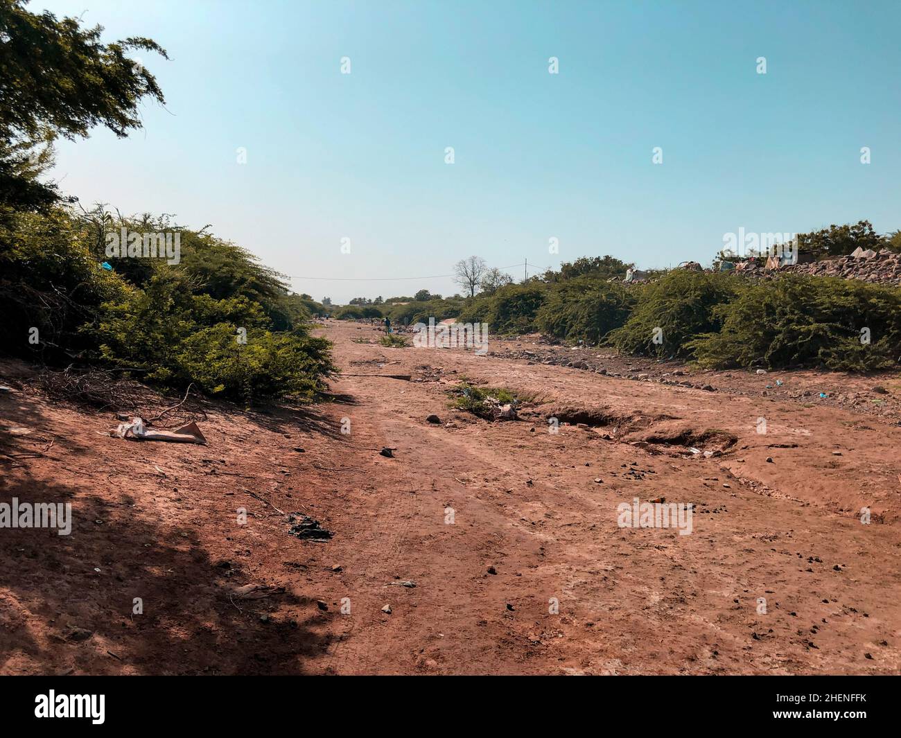 A dried up river bed in Djibouti Stock Photo - Alamy