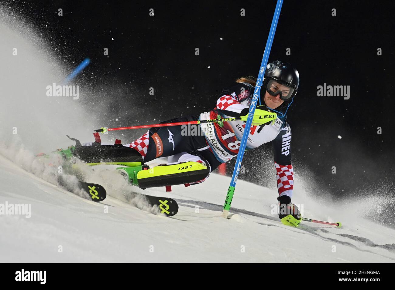 Schladming, January 11th, 2022, Leona POPOVIC (CRO), action, single ...