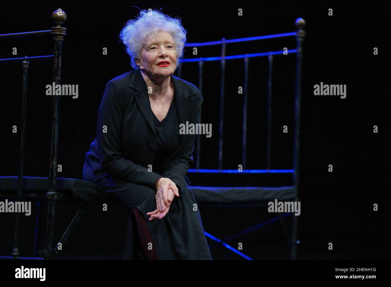 Actress Magüi Mira performs during the presentation of ‘Ulises’ at the ...
