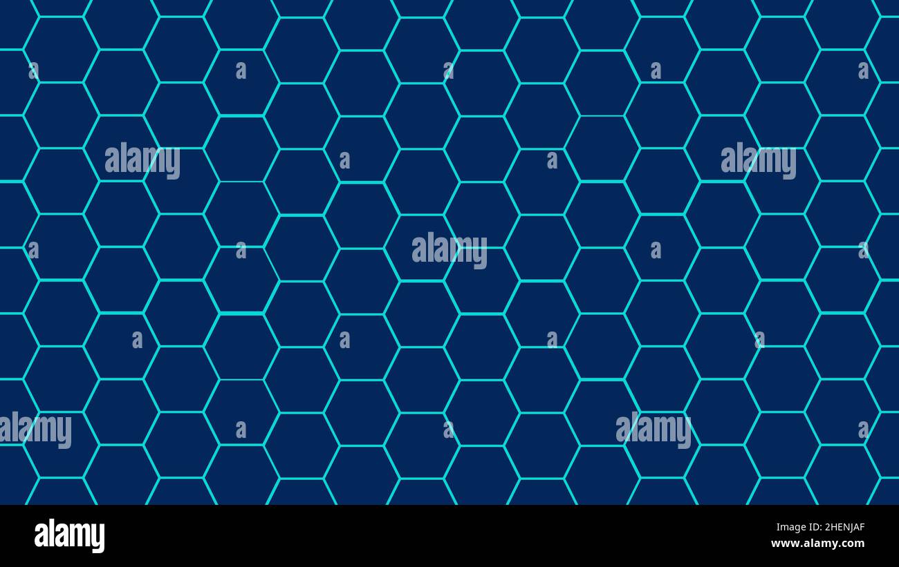 Blue Honeycomb Background