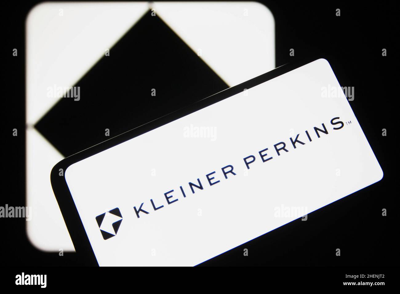 Ukraine. 11th Jan, 2022. In this photo illustration, a Kleiner Perkins ...