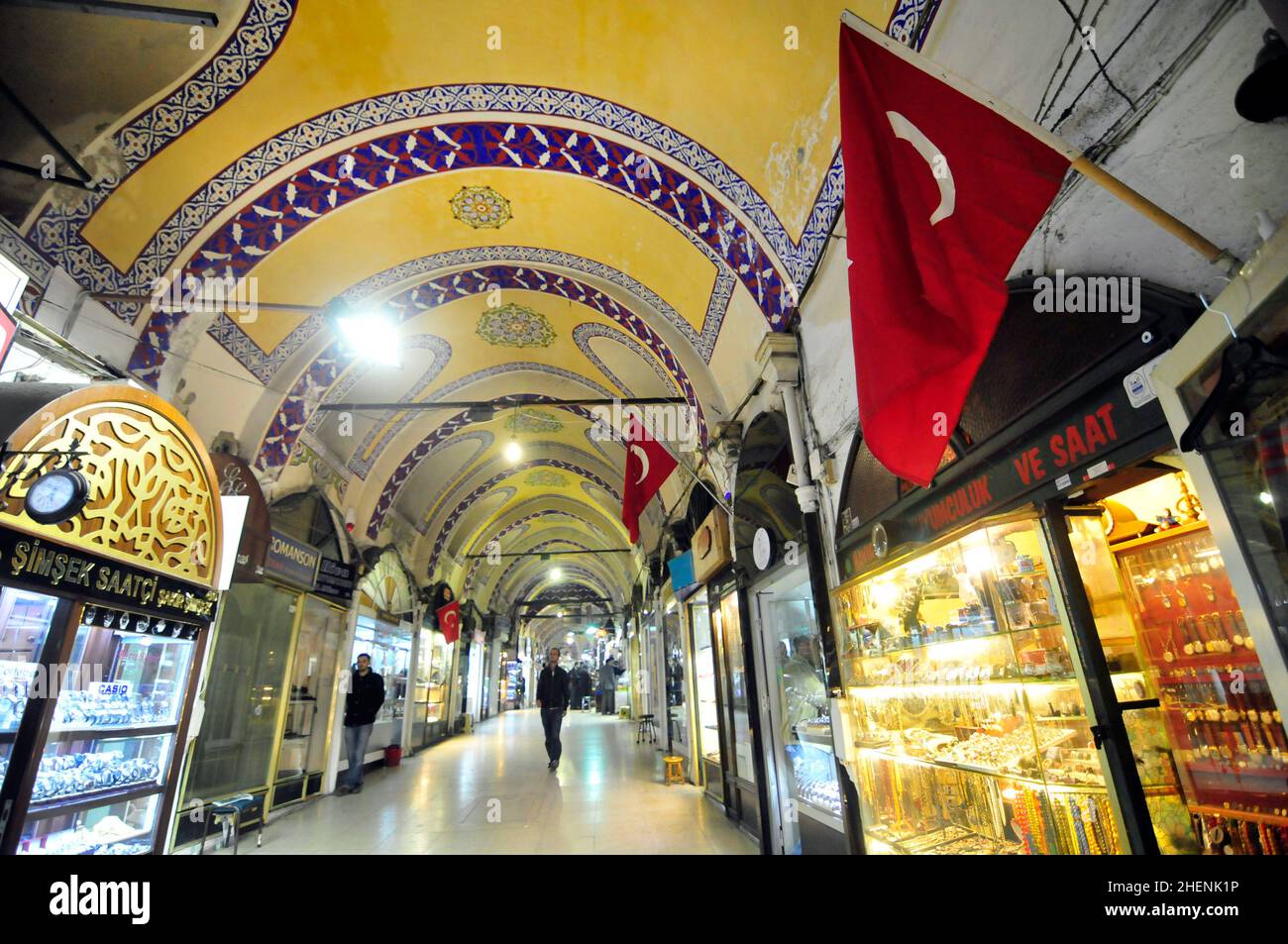 The colorful and vibrant Grand Bazaar in Istanbul, Turkey Stock Photo ...