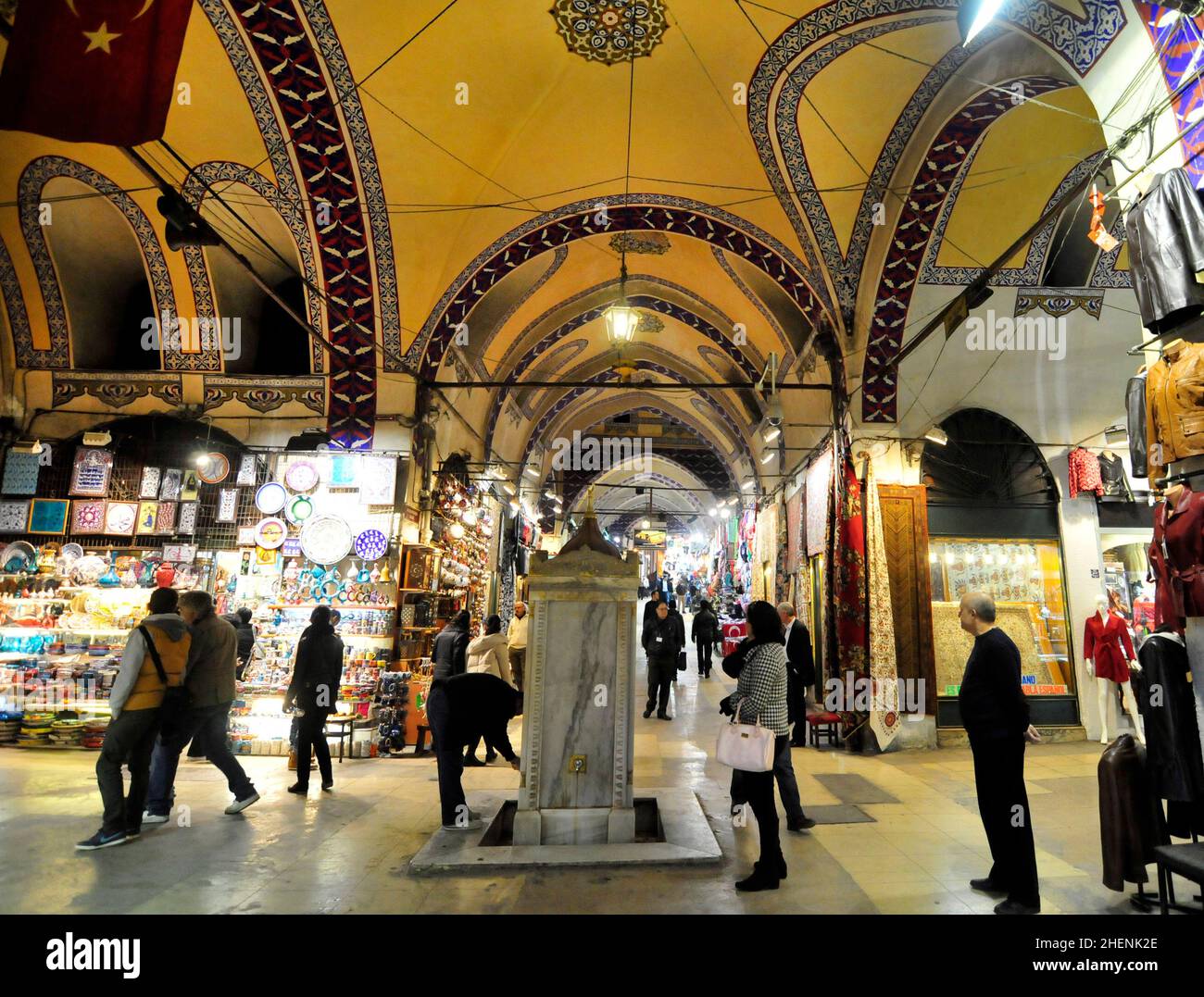 The colorful and vibrant Grand Bazaar in Istanbul, Turkey Stock Photo ...