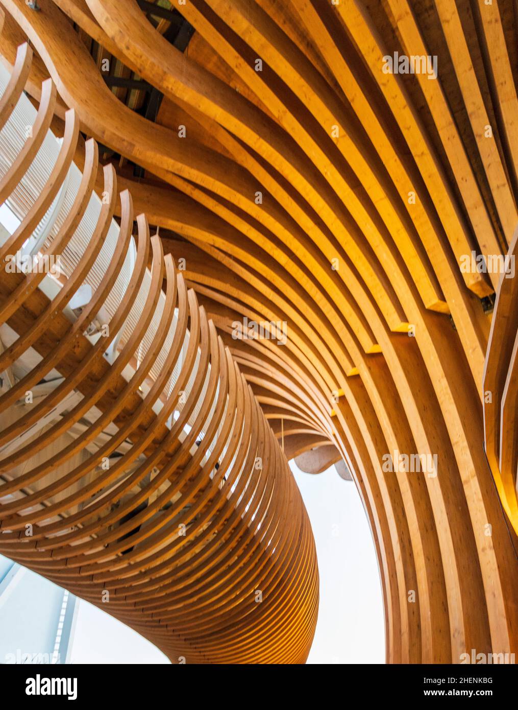 Stylish design of exterior of modern building Stock Photo - Alamy