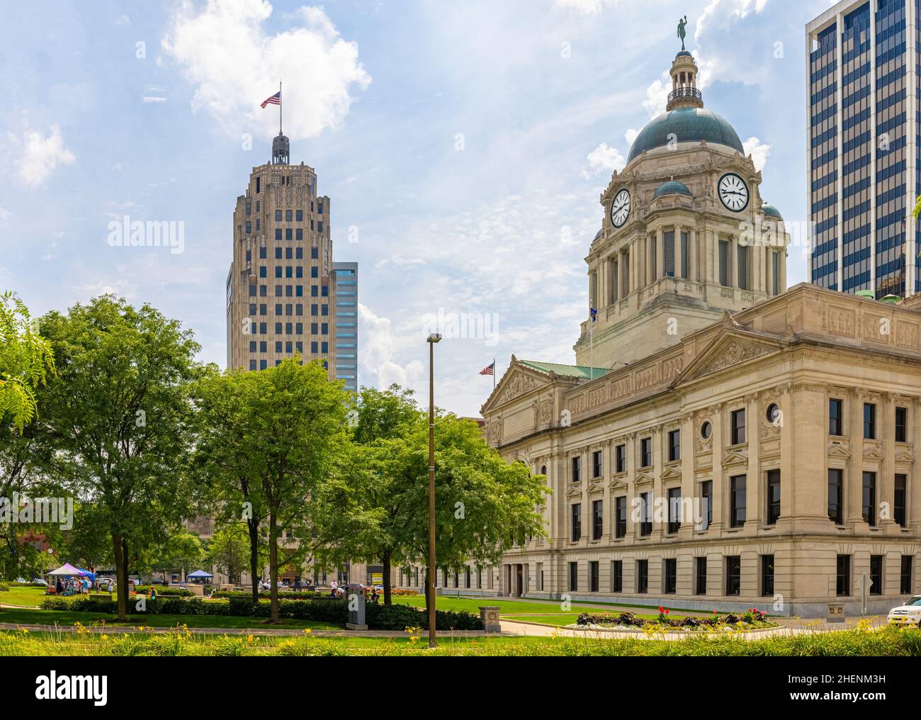 Fort Wayne, Indiana, USA - August 21, 2021: The Allen County Courthouse ...