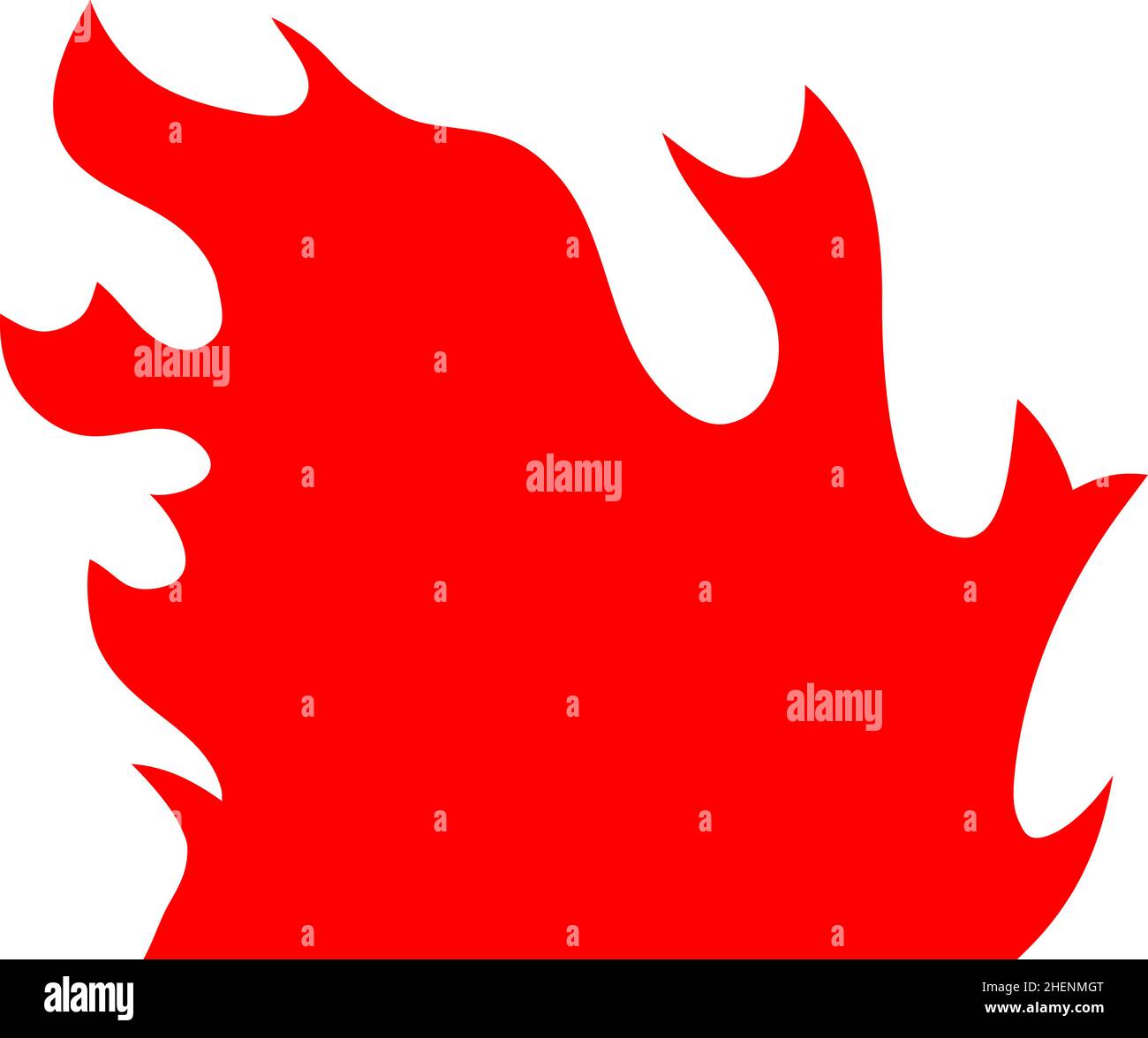 This is a illustration of Cartoon-style simple flame Stock Vector Image ...