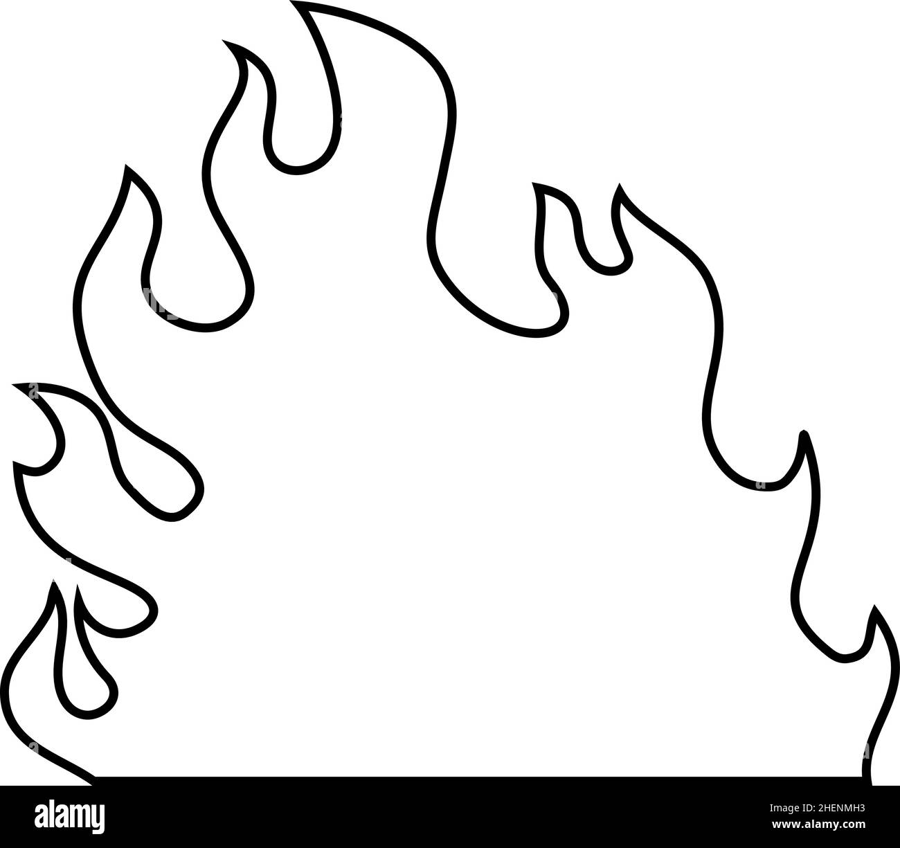 This is a illustration of Cartoon-style simple flame Stock Vector Image ...