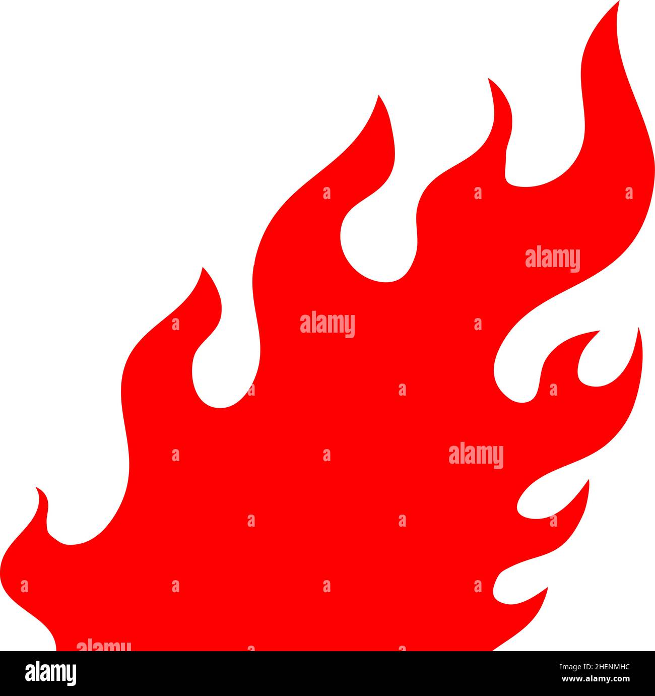 This is a illustration of Cartoon-style simple flame Stock Vector Image ...