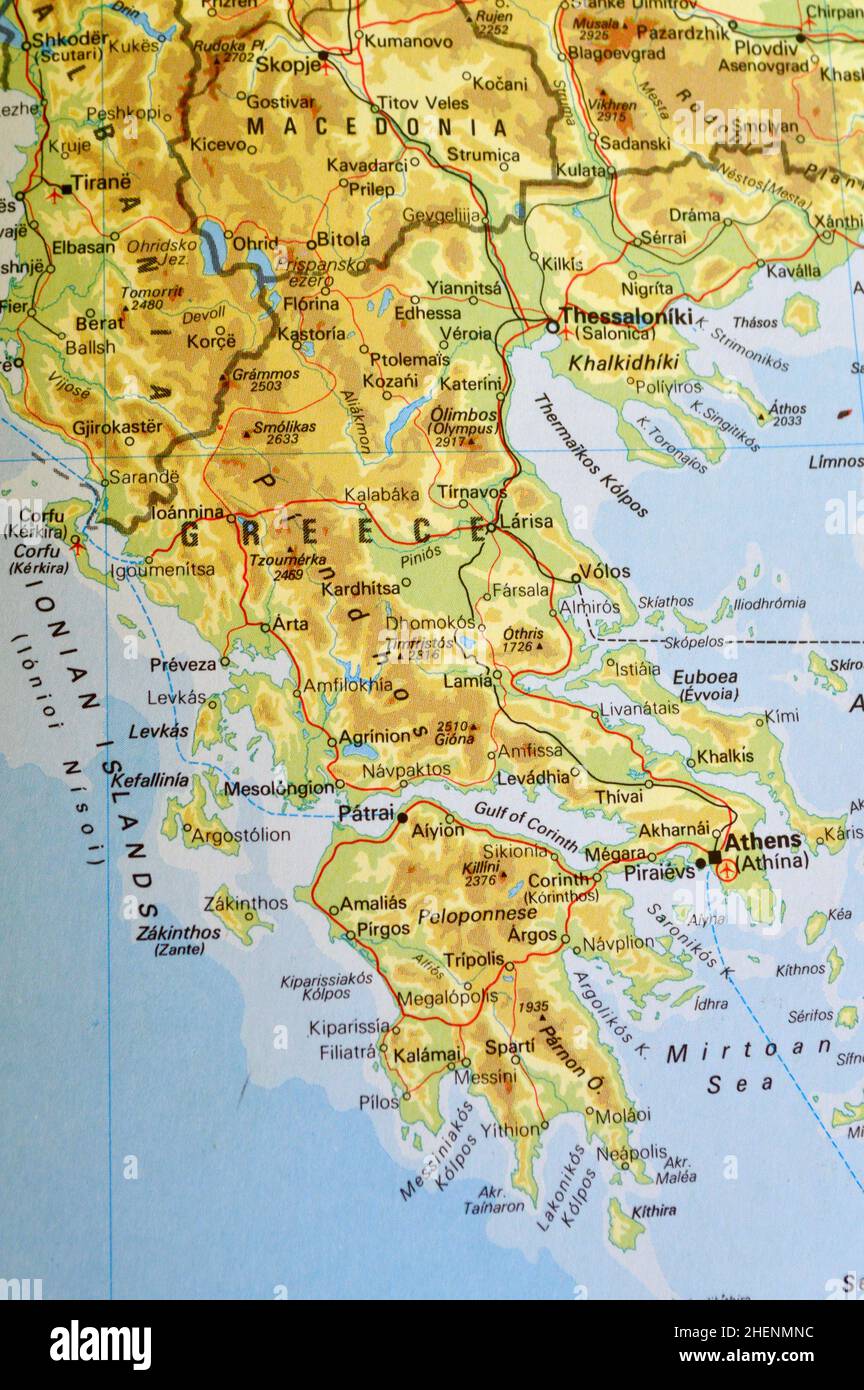 Sparta Greece Map