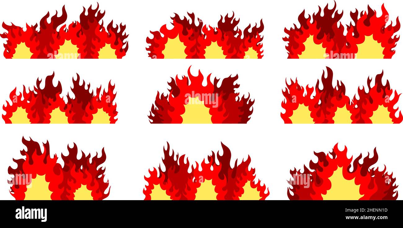 This is a illustration of big fires that burns all over Stock Vector ...