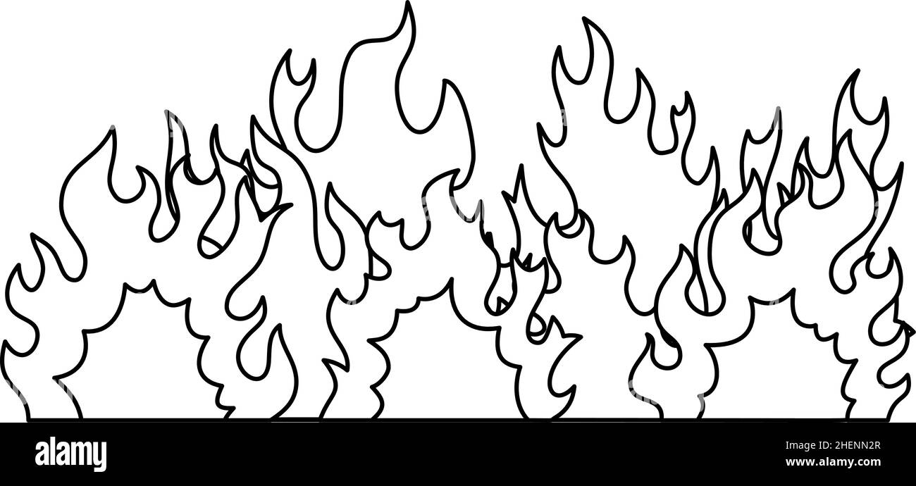 This is a illustration of big fires that burns all over Stock Vector ...