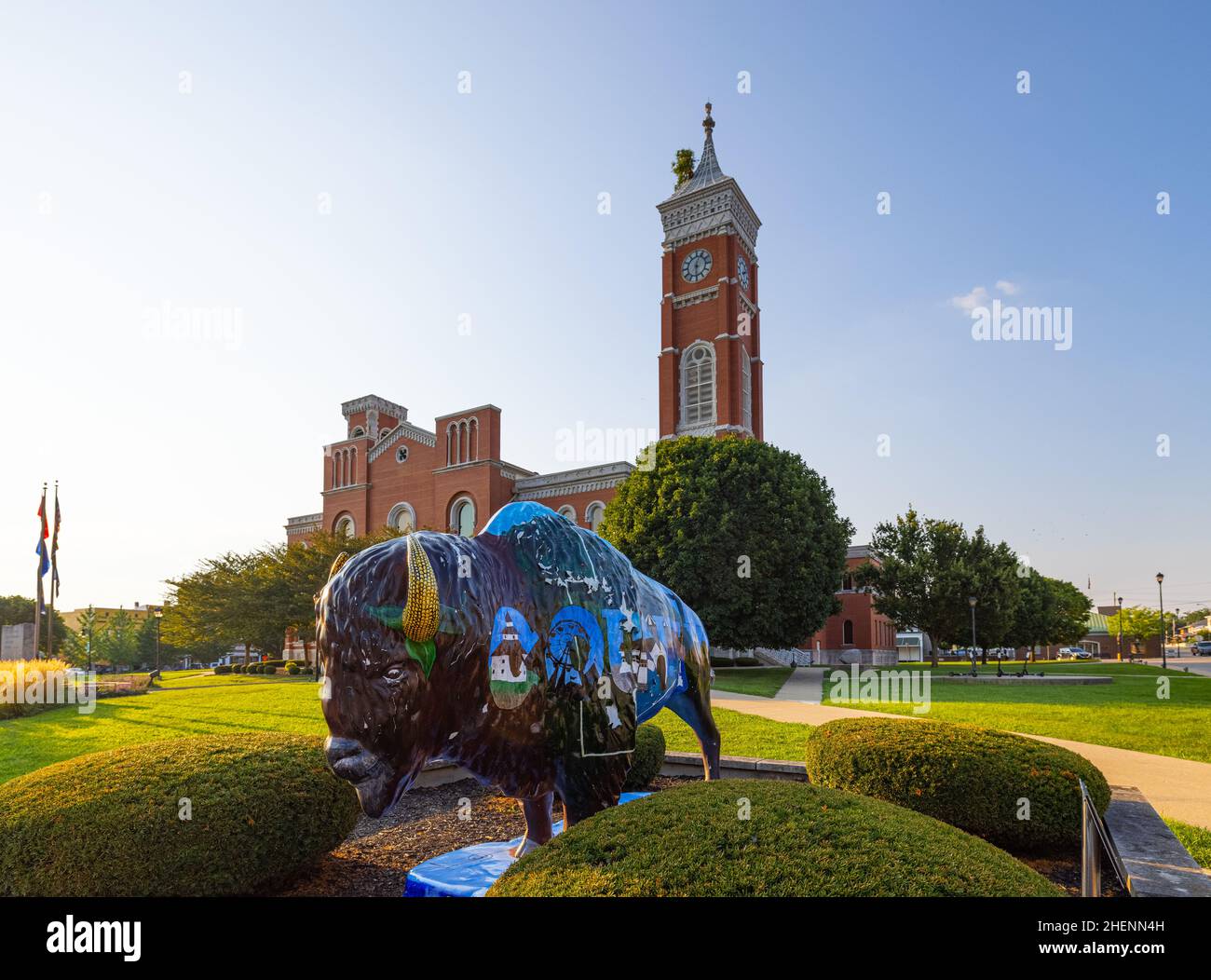 Greensburg, Indiana, USA - August 20, 2021: The Decatur County ...