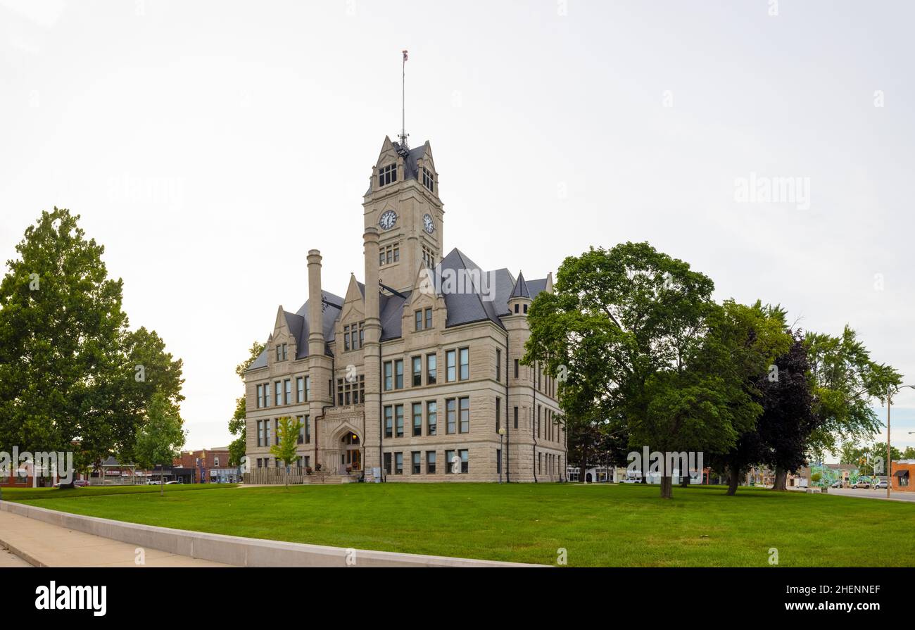 Rensselaer, Indiana, USA - August 23, 2021: The Jasper County ...