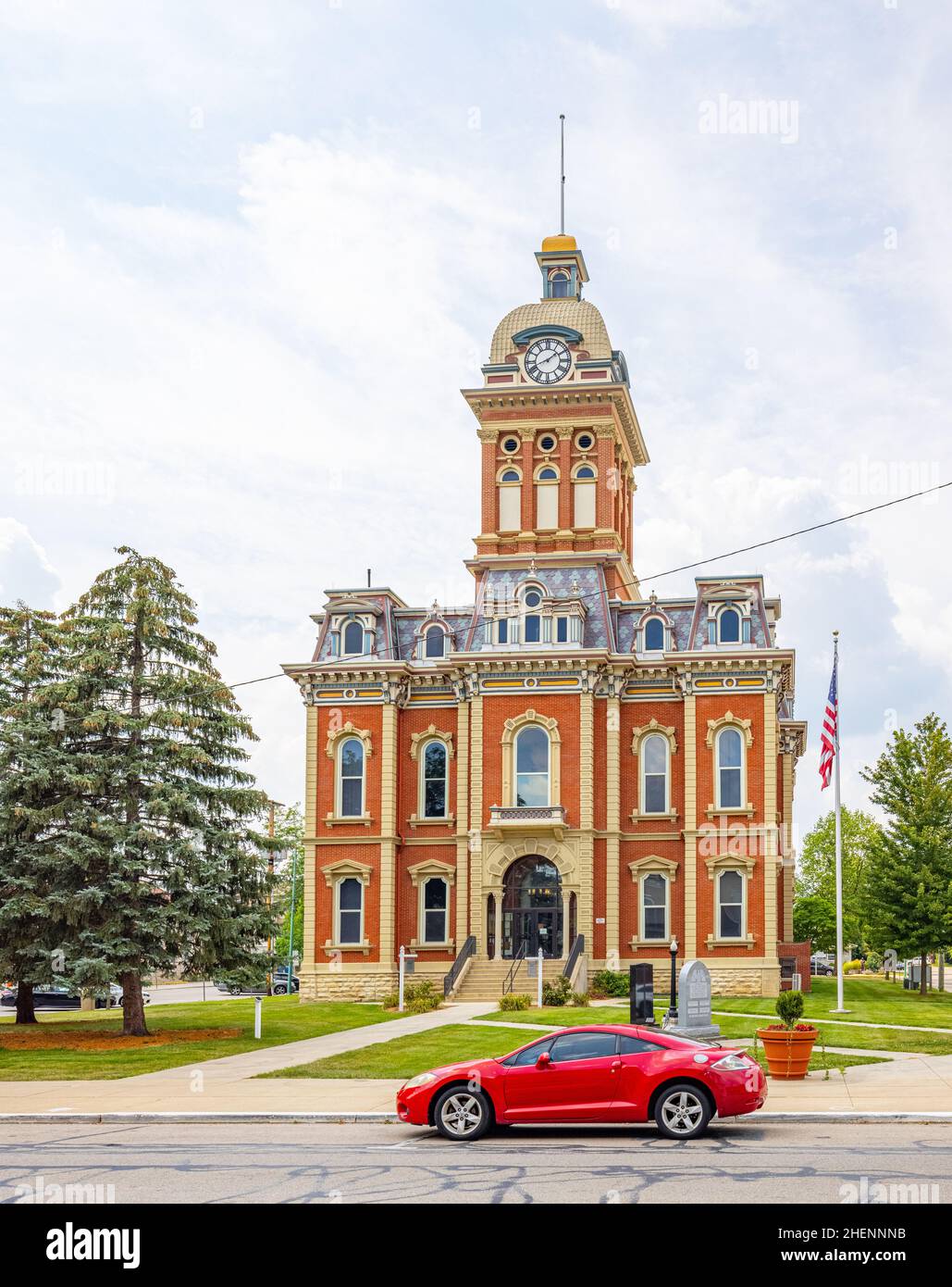Decatur, Indiana, USA - August 21, 2021: The Adams County Courthouse ...