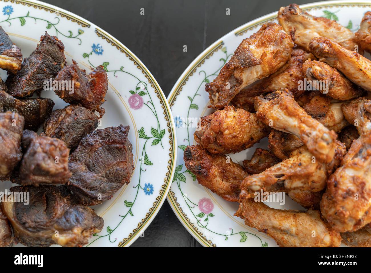 Chicken wings meat cooking hi-res stock photography and images - Alamy